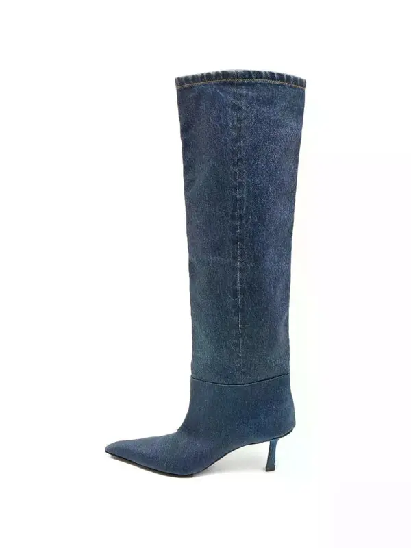 ALEXANDER WANG Denim Knee-high Boots