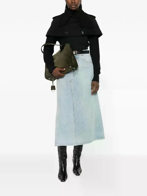 Burberry Collared Trench-style Cropped Jacket