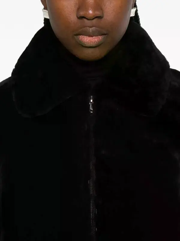 Nour Hammour Plush Bomber Jacket
