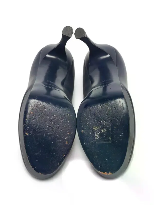 Saint Laurent Leather Heeled Platform Pumps