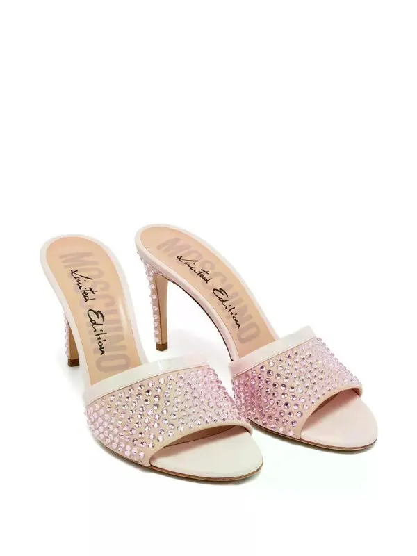 Moschino Crystal-embellished Stiletto Sandals