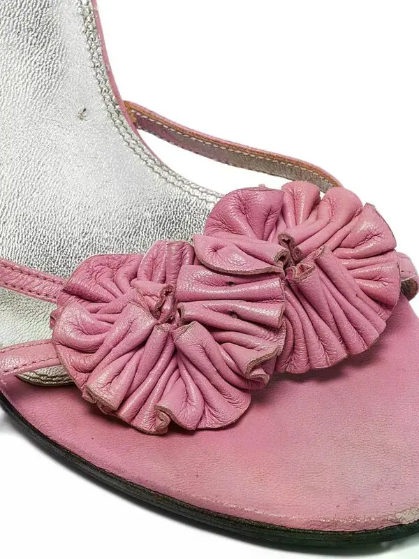 Dolce & Gabbana Floral-appliqué Stiletto Sandals