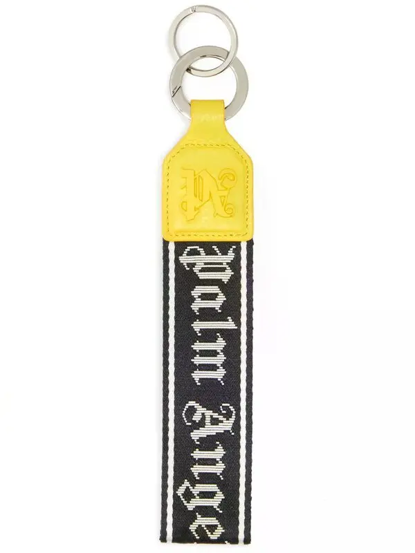 Palm Angels Logo-strap Keychain - Black