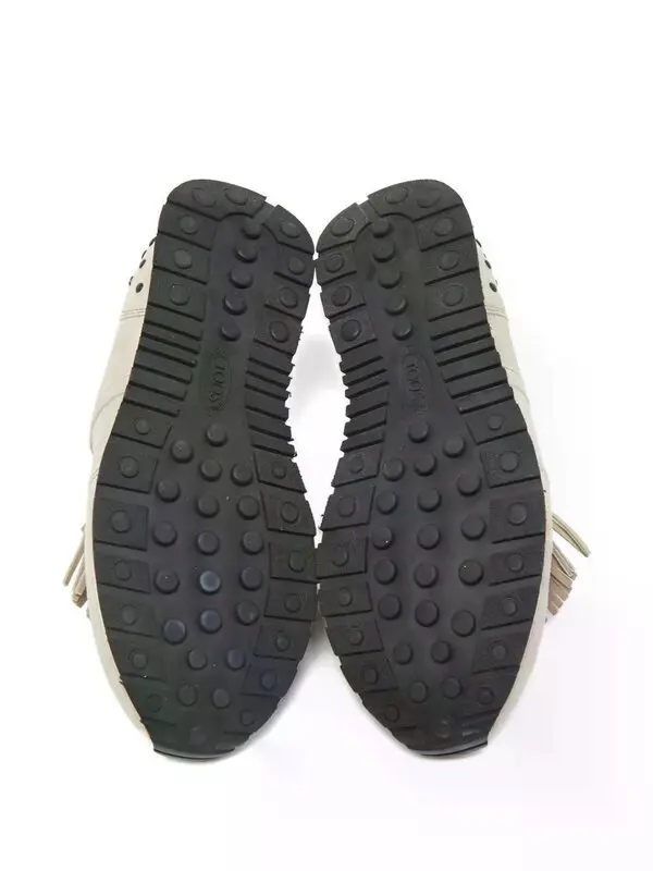 TOD'S Fringe Studded Sneakers - Neutrals