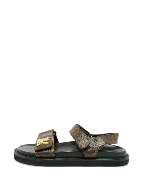 LOUIS VUITTON Monogram Slingback Sandals