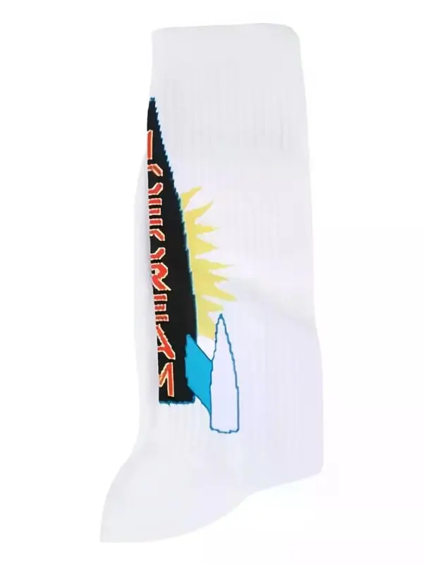 ICECREAM Graphic Socks - White