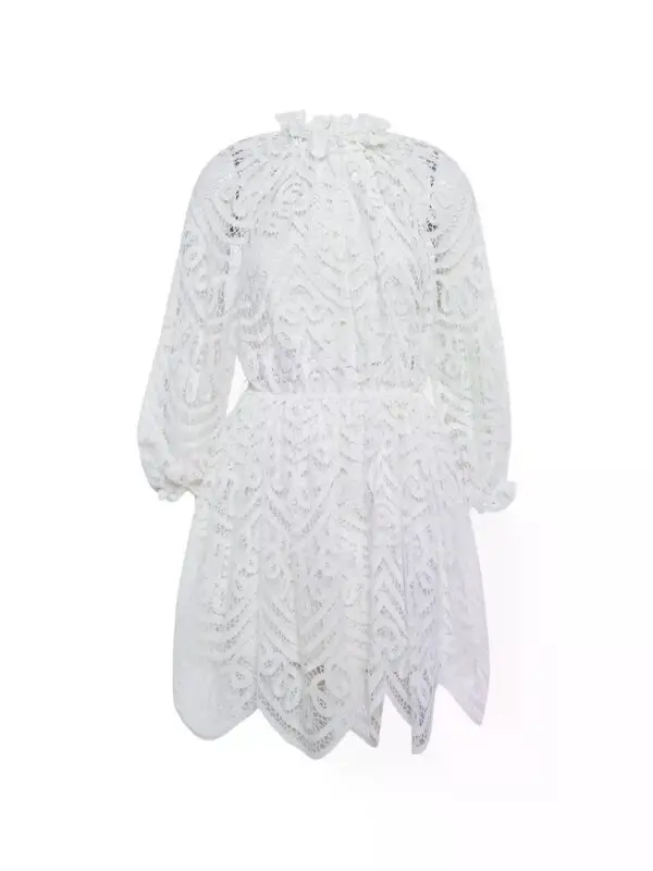 Zimmermann Laced Long-sleeve Mini Dress
