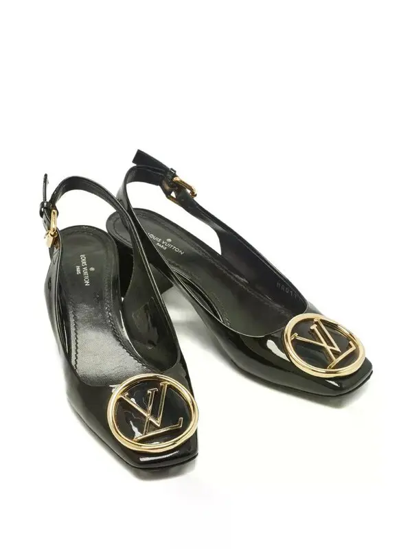 LOUIS VUITTON Madeleine Square-toe Pumps