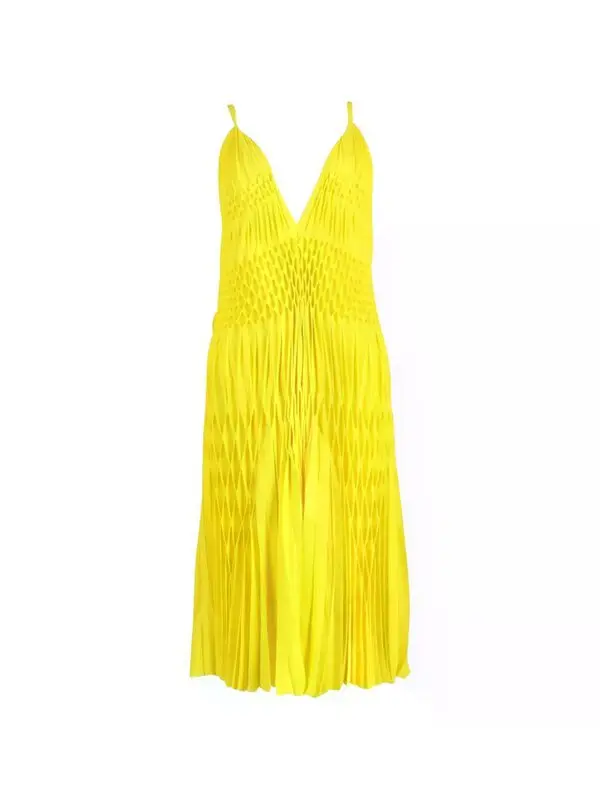 HAIDER ACKERMANN V-neck Smocked Dress