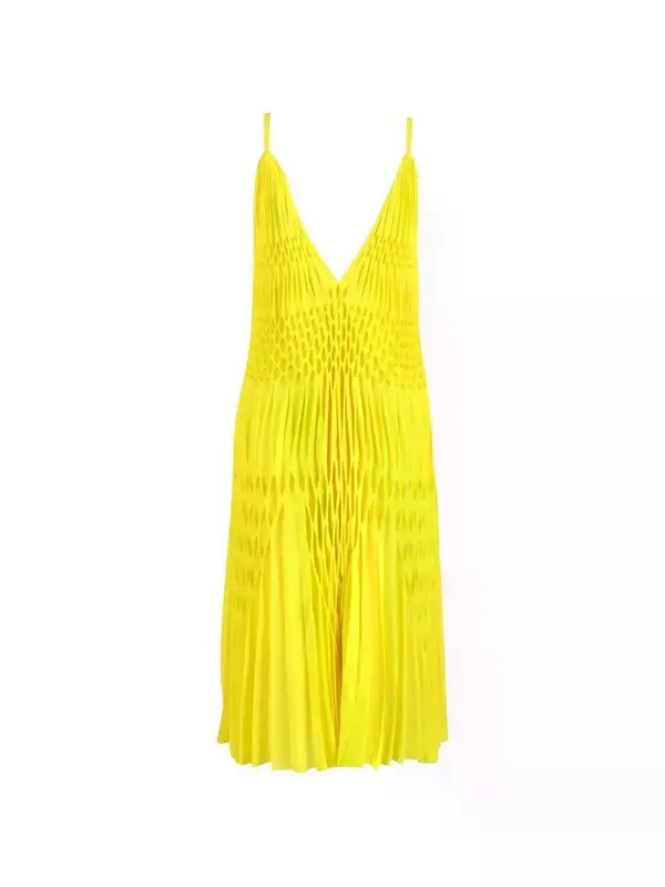 HAIDER ACKERMANN V-neck Smocked Dress