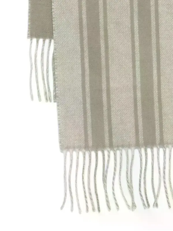 Jacquemus Striped-pattern Scarf - Grey