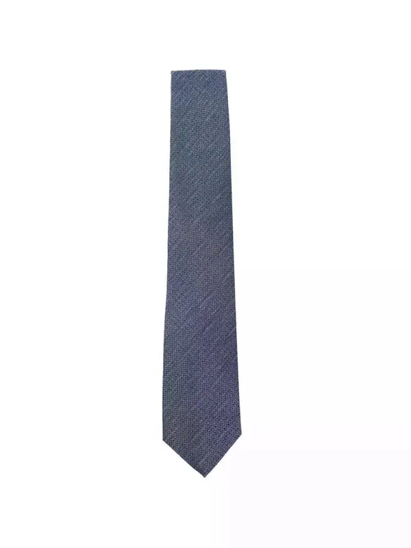Canali Textured Tie - Blue
