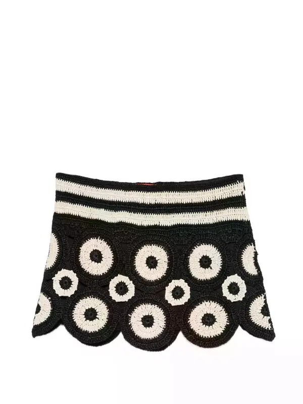 SIMONMILLER Beep Beep Crochet Mini Skirt