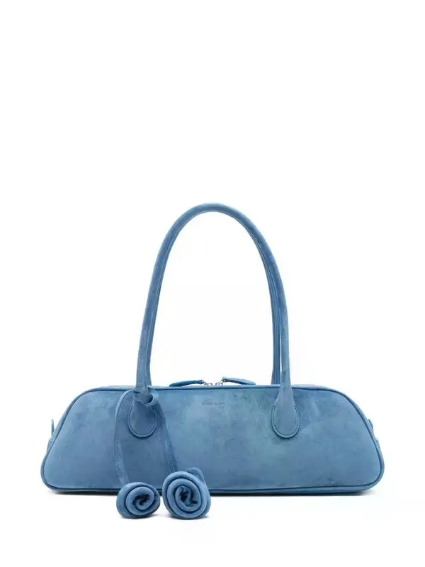 Magda Butrym Brigitte Trapeze Suede Shoulder Bag - Blue