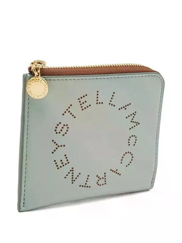 Stella McCartney Perforated Logo Wallet - Blue