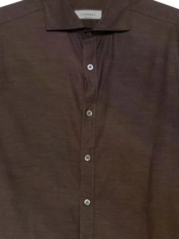 Canali Buttoned Shirt - Brown