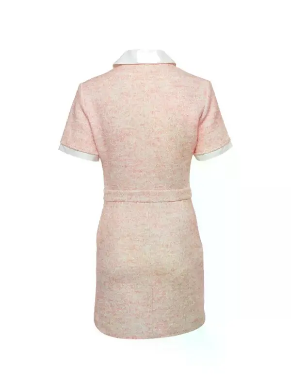 Maje Tweed Collar Mini Dress