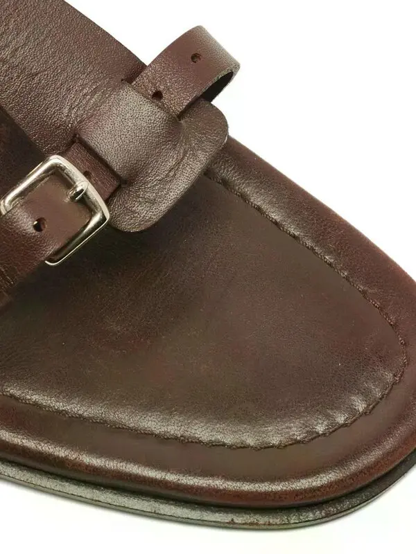 Hermès Open-toe Leather Ankle-strap Sandals