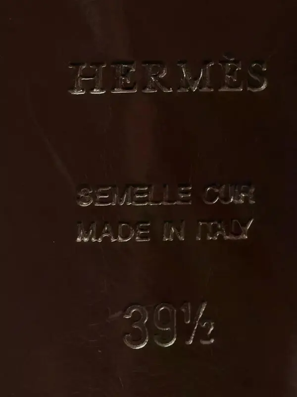 Hermès Open-toe Leather Ankle-strap Sandals