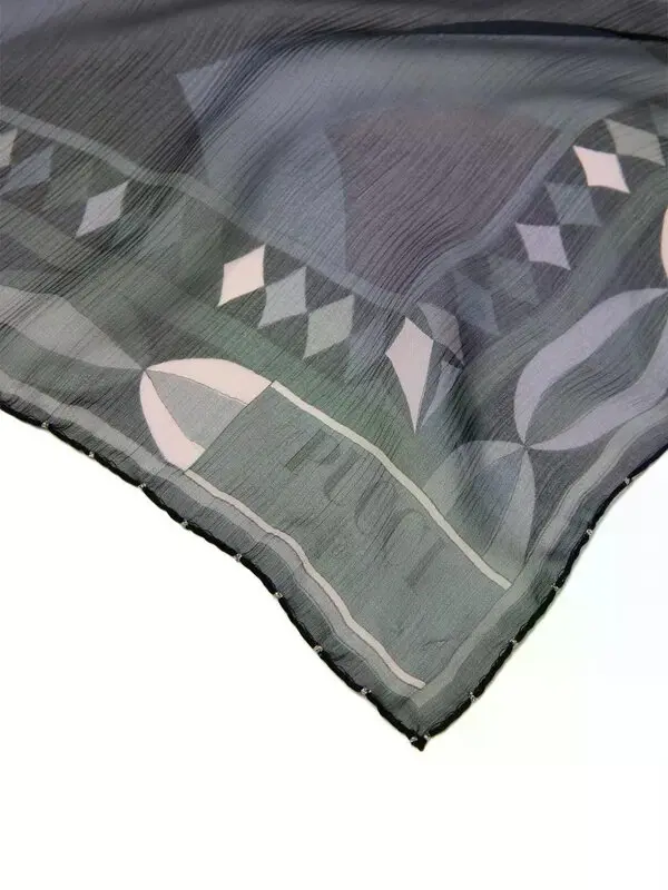 Emilio Pucci Collane-print Silk Scarf