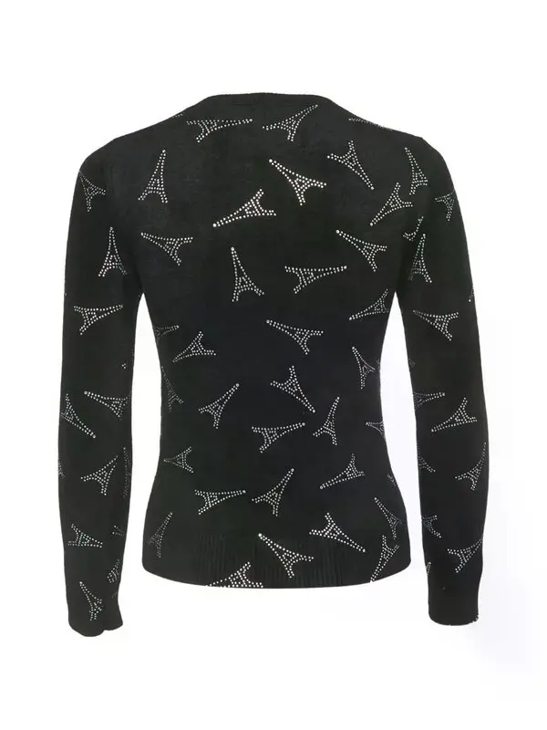 Balenciaga Eiffel Tower Crystal-studded T-shirt