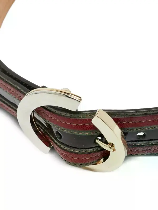 Dolce & Gabbana Round-buckle Leather Belt
