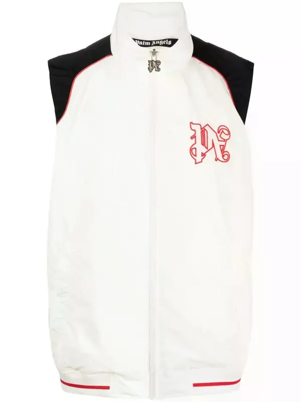 Palm Angels Racing Paddock Monogram-embroidered Vest