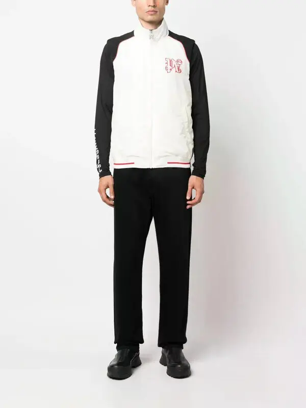 Palm Angels Racing Paddock Monogram-embroidered Vest