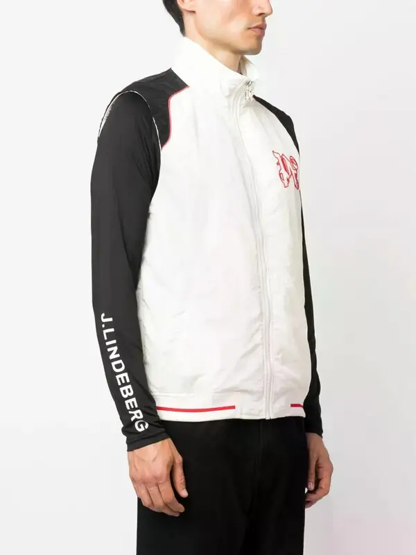 Palm Angels Racing Paddock Monogram-embroidered Vest