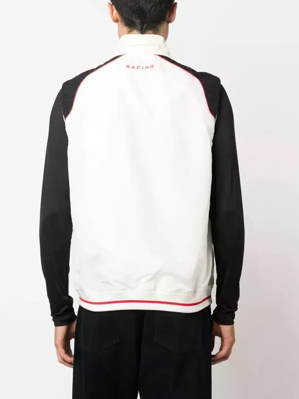 Palm Angels Racing Paddock Monogram-embroidered Vest