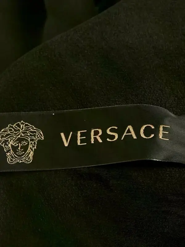 Versace Cut-out Silk Dress