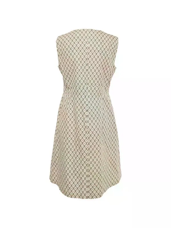 Max Mara Printed Cotton Mini Dress