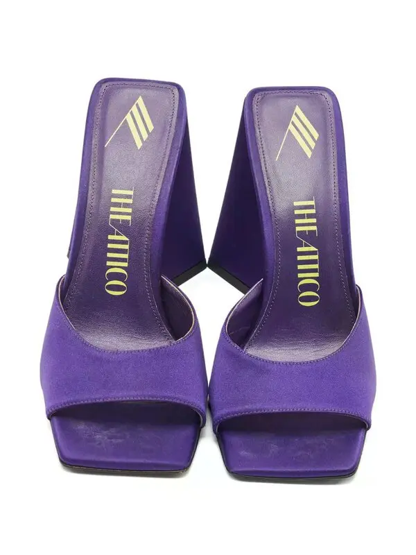 Attico Devon Square-heel Sandals - Purple