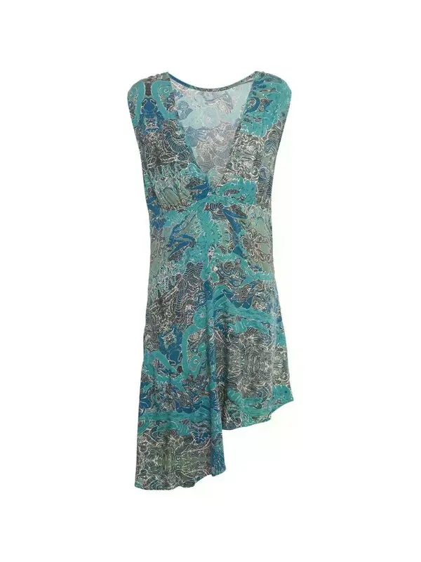 Zadig&Voltaire Abstract-pattern Mini Dress - Blue