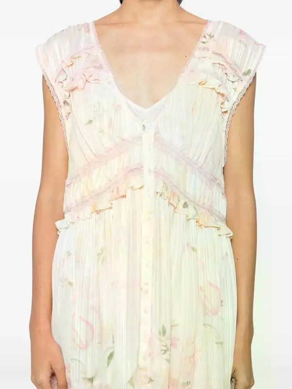 Free People Floral Print Mini Dress