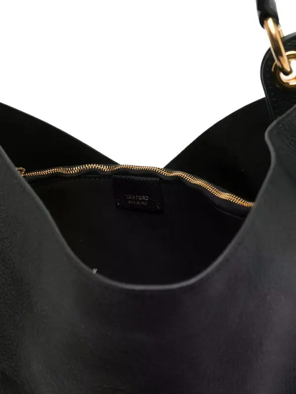 TOM FORD Tara T-bar Leather Shoulder Bag - Black