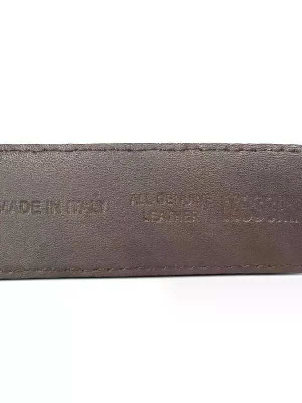 Moschino Plaque Leather Belt - Red