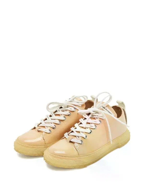 GIUSEPPE ZANOTTI Blabber Leather Sneakers - Neutrals