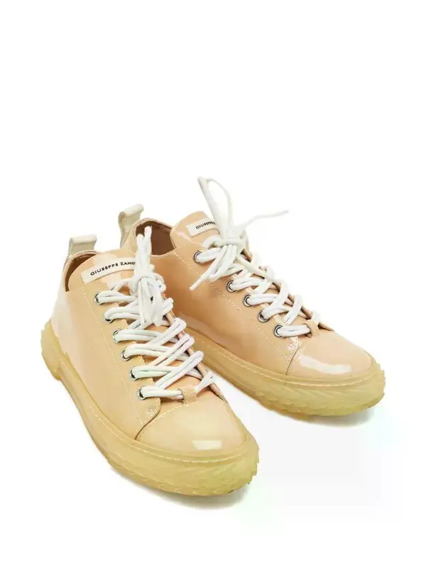 GIUSEPPE ZANOTTI Blabber Leather Sneakers - Neutrals