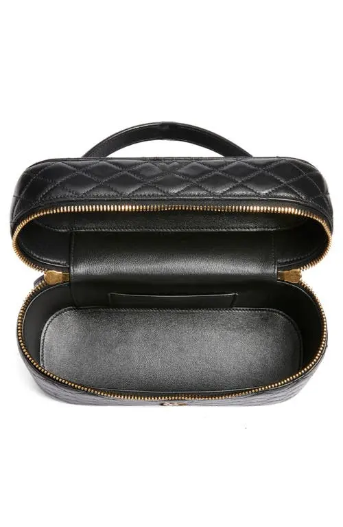 Saint Laurent Large Gaby Quilted Leather Vanity Case