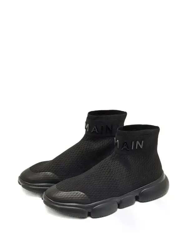 Balmain Logo-plaque High-top Sneakers