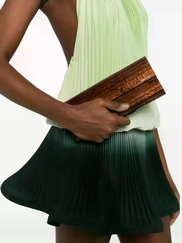 JIMMY CHOO Sweetie Rectangle-shape Clutch Bag - Brown