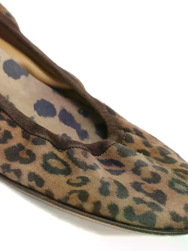 Manolo Blahnik Leopard-print Ballet Flats