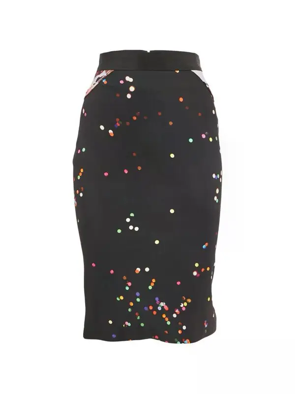 Givenchy Crepe Dots Midi Skirt