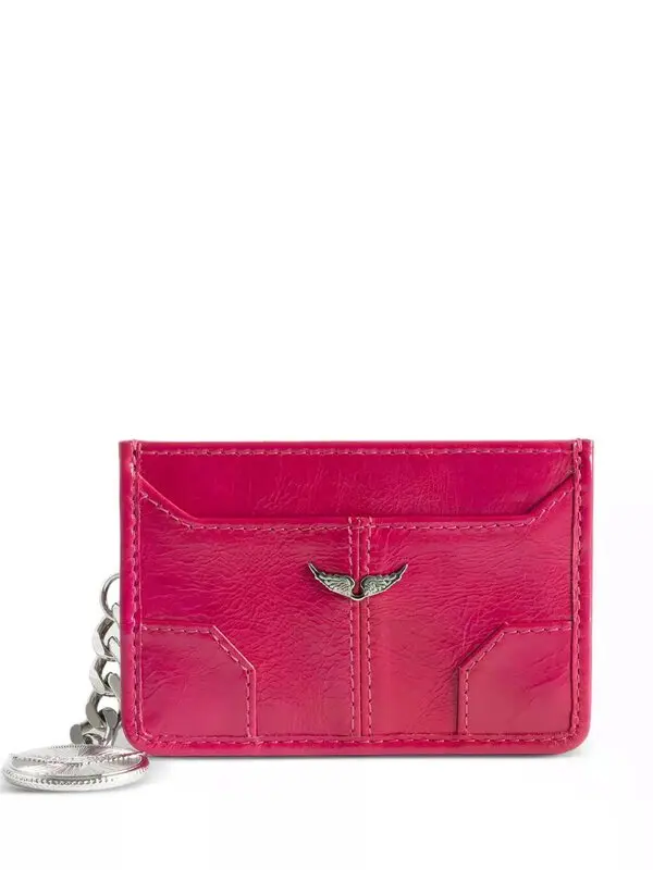 Zadig&Voltaire Sunny Pass Leather Cardholder - Pink