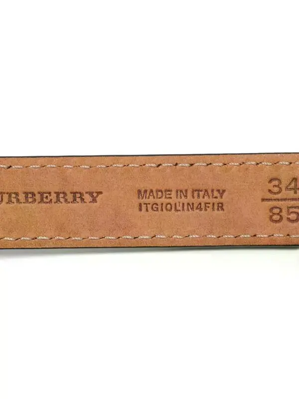 Burberry Crystal-flowers Leather Belt