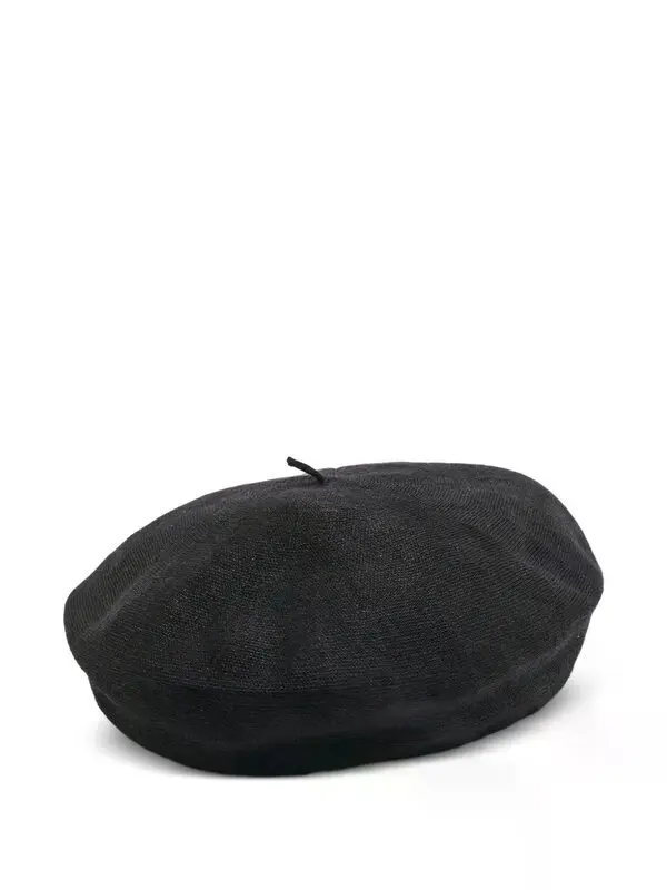 Dior Logo-embroidered Beret - Black