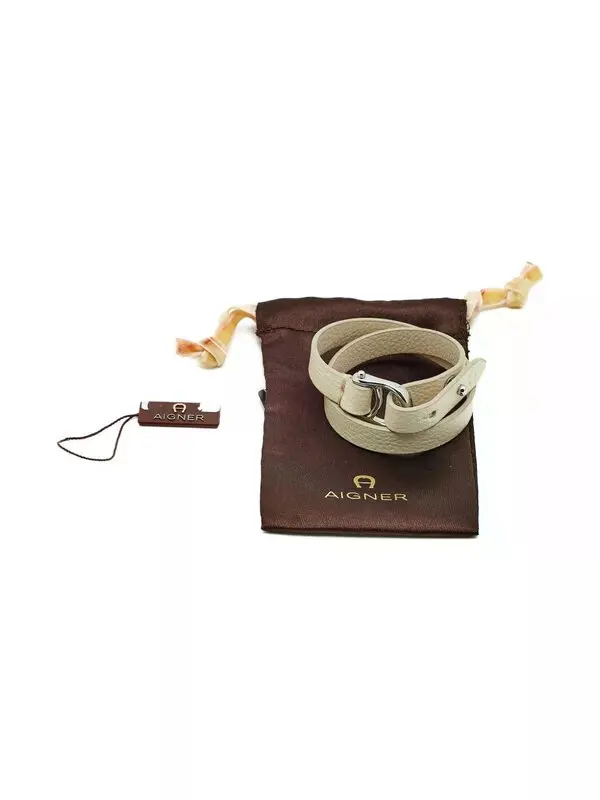 AIGNER Leather Wrap Bracelet