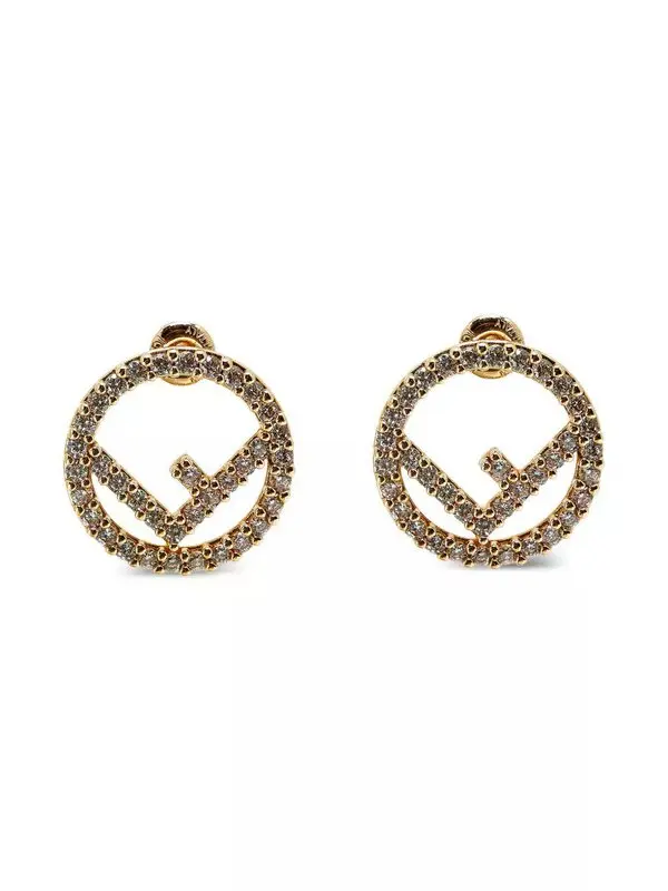 Fendi F Is Stud Earrings - Gold