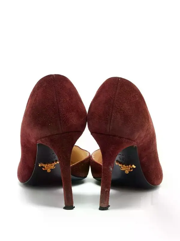 Prada D'orsay Suede Pumps